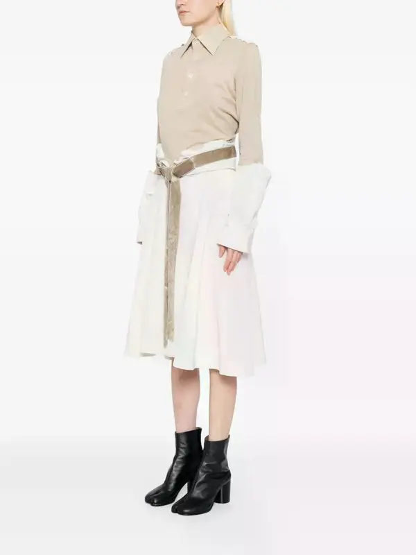 MAISON MARGIELA Belted Patchwork Dress