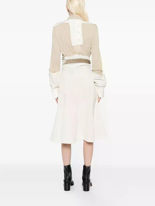 MAISON MARGIELA Belted Patchwork Dress