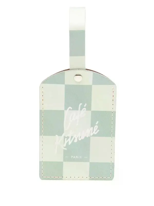 CAFÉ KITSUNÉ Logo Luggage Tag - Green