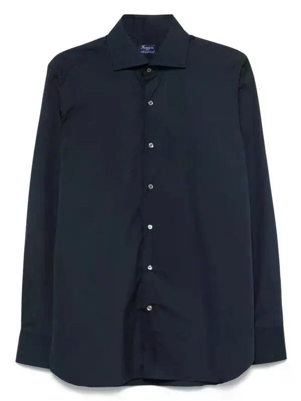 FINAMORE 1925 Long Sleeve Shirt - Blue