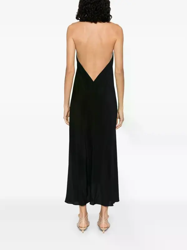 VOLANTIS Pleated Midi Dress