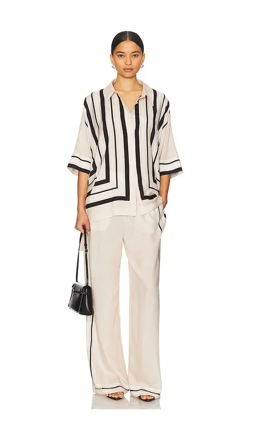 Simkhai Bowman Oversized Button Down Shirt - Neutral