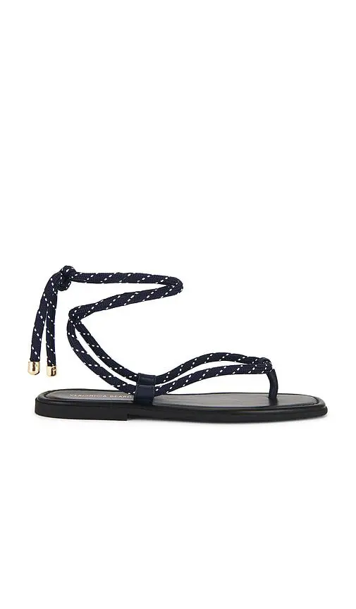 Veronica Beard Carmina Cord Sandal - Navy