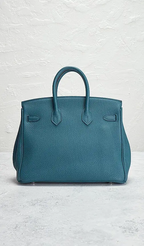FWRD RENEW Hermes Clemence Birkin 25 Handbag - Blue