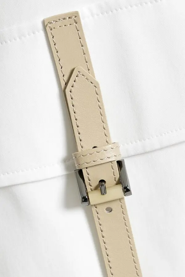 Max Mara Sibari Cotton-blend Poplin Midi Shirt Dress