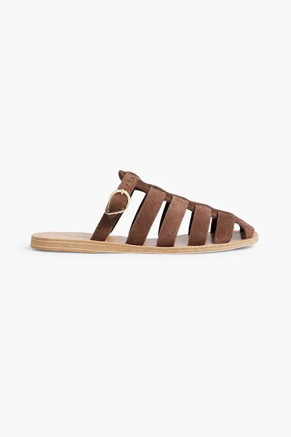 ANCIENT GREEK SANDALS Cosmia Suede Sandals - Brown
