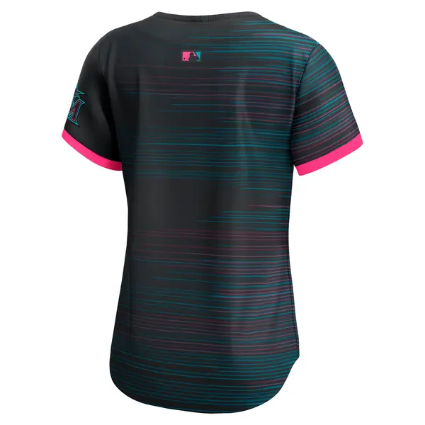Nike Miami Marlins City Connect Dri-fit Adv Mlb Limited Jersey - Black