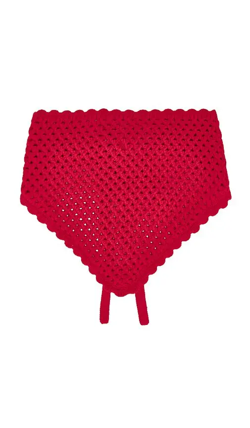 GUIZIO Knit Bandana In Red - Red Love