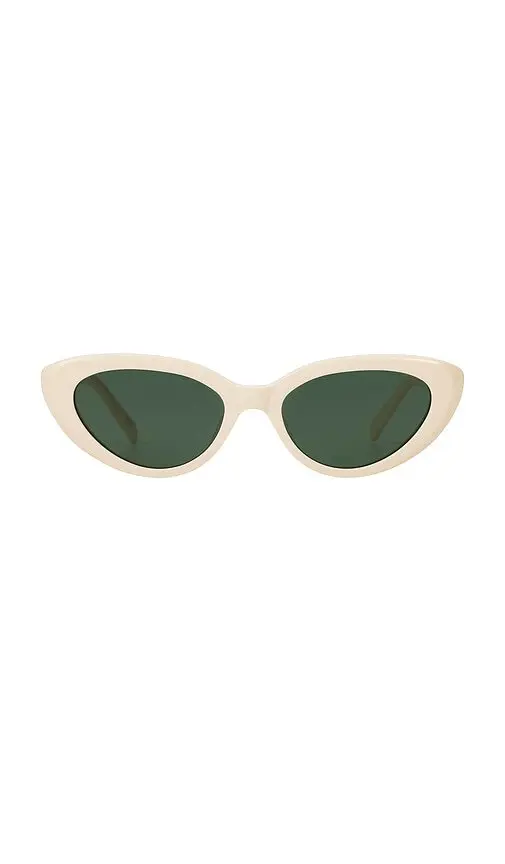 BANBE Sweeney Sunglasses - Ivory & Green