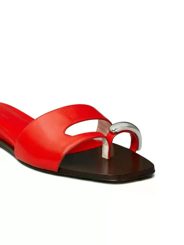 Tory Burch Pierced Open-toe Slides