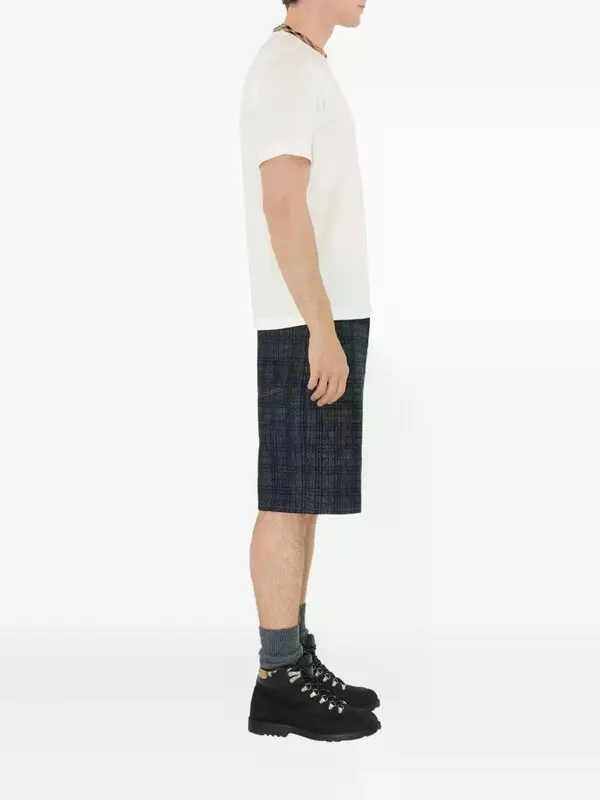 Burberry Checked-trim Cotton T-shirt
