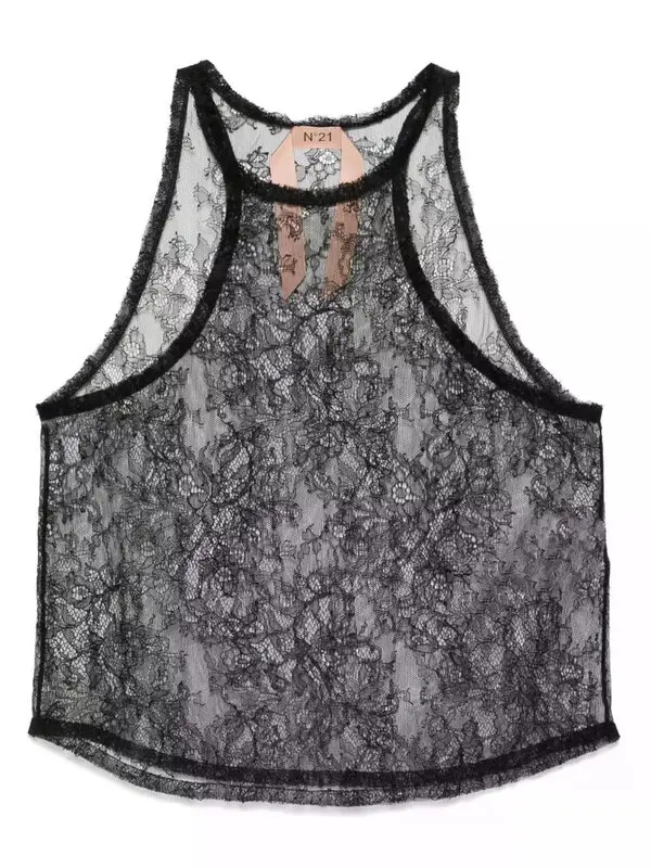 N°21 Floral-lace Tank Top