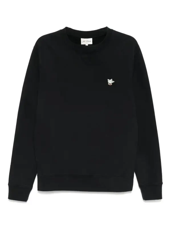 CAFÉ KITSUNÉ Barista Fox-patch Sweatshirt