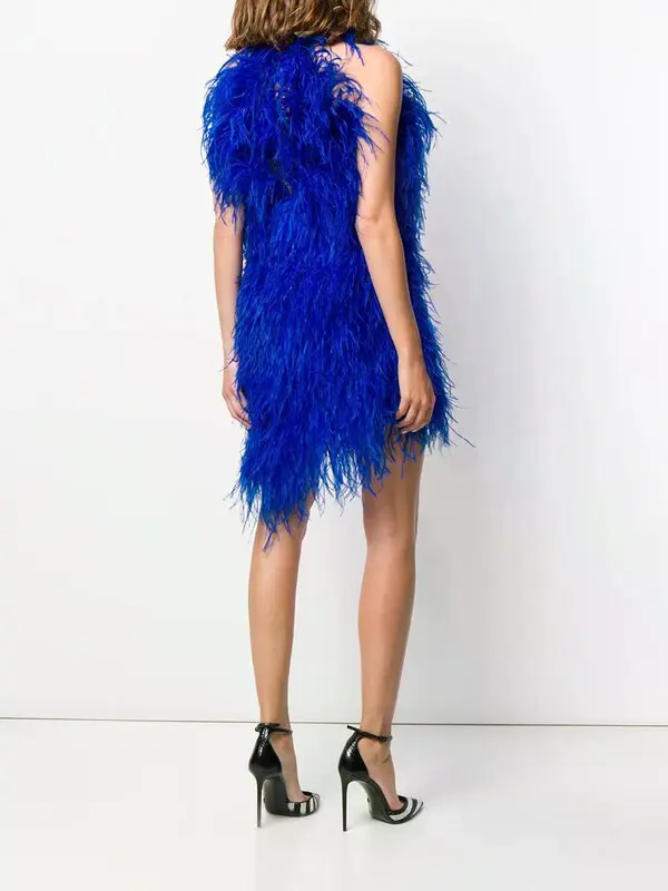 Attico Feather Mini Dress