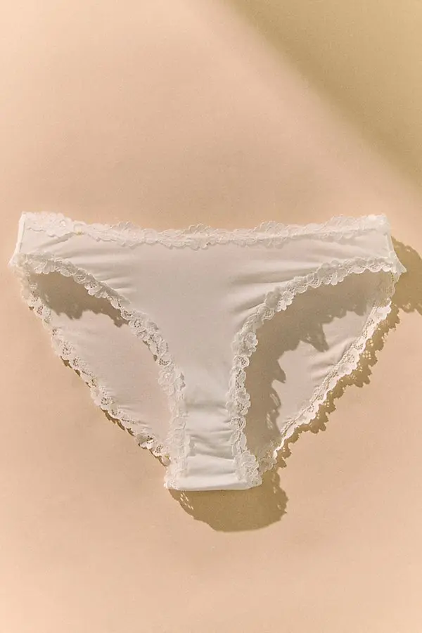 Free People Charlie Micro Bikini Undies - Clean Ivory