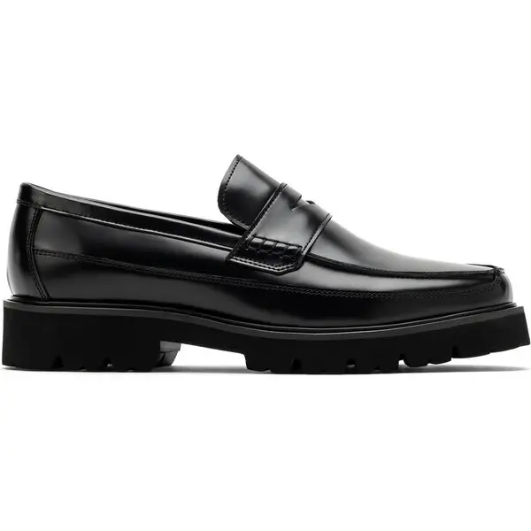 MARC NOLAN Adler Lug Sole Loafer - Black