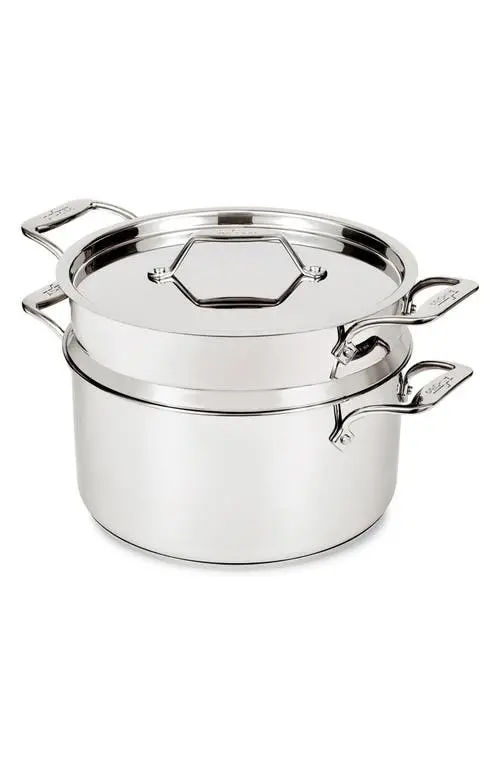 ALL-CLAD Simply Strain 8-quart Stainless Steel Multipot With Insert - Silver
