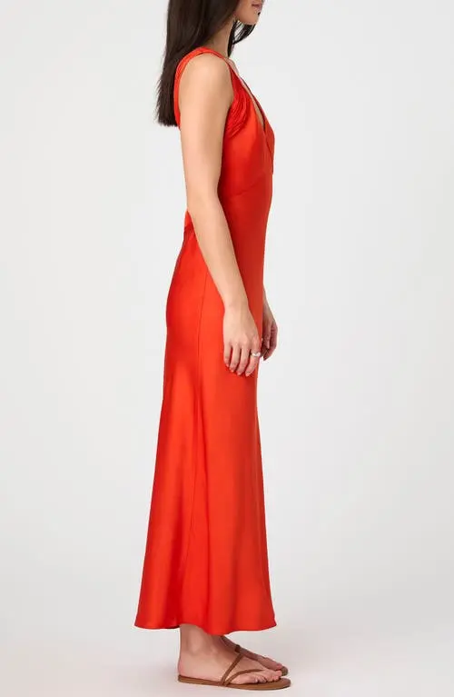 French Connection Ennis Satin Slipdress - Miami Orange