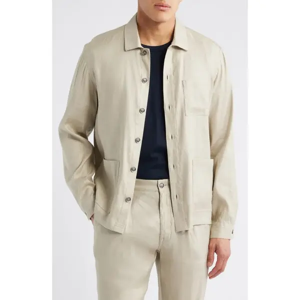 W.R.K Linen Blend Shirt Jacket