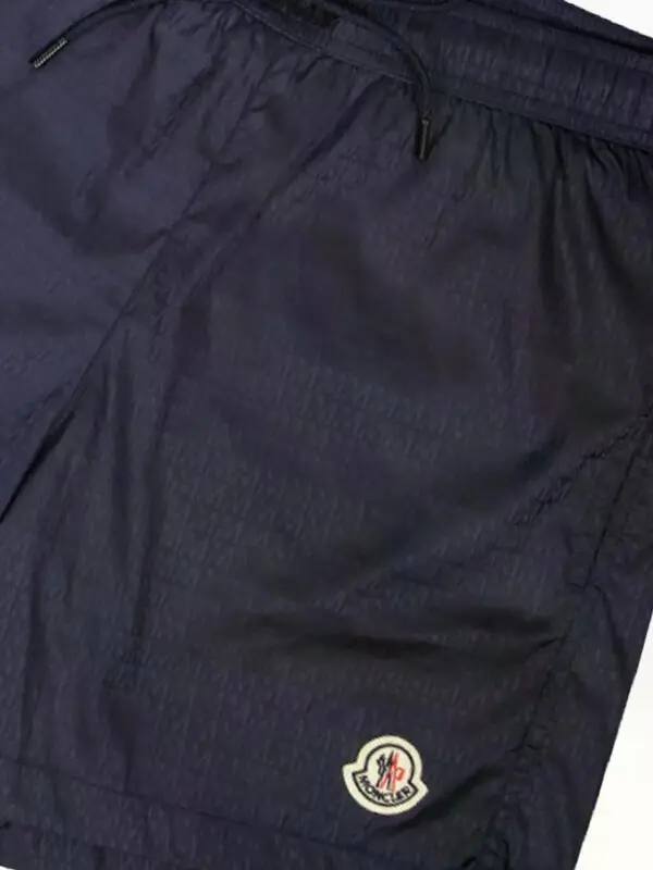 Moncler Monogram-print Swim Shorts