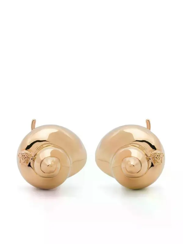 Versace Seashell Clip-on Earrings - Gold
