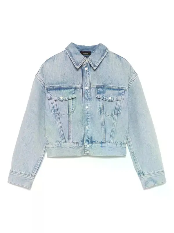 Wardrobe.NYC Cropped Denim Jacket