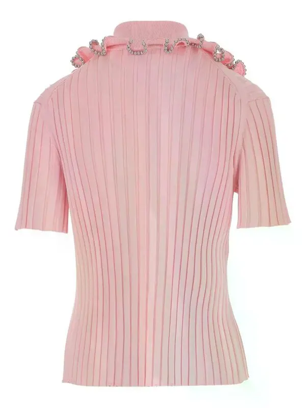 JIL SANDER Ribbed Polo Top