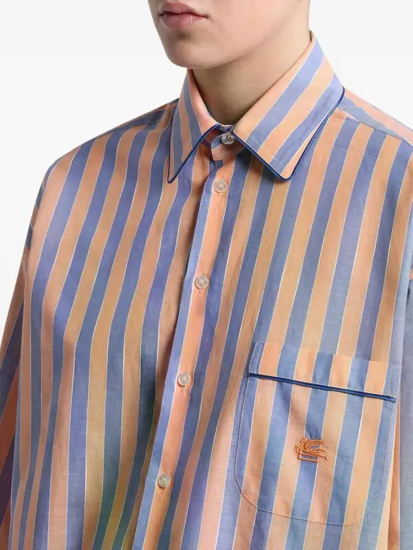 Etro Striped Muslin Shirt