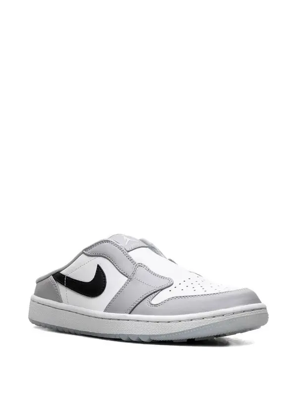 JORDAN Air 1 Low Golf Slides - Grey