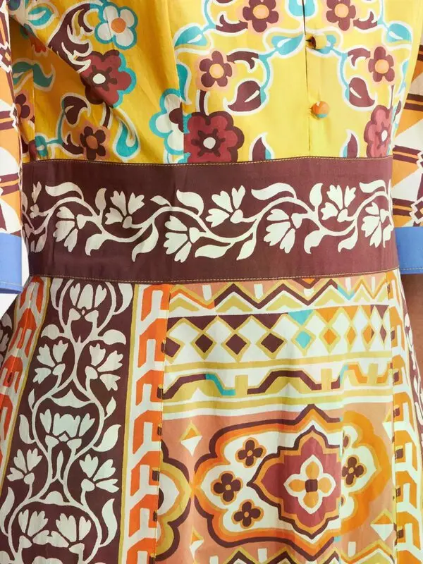 Etro Printed Poplin Dress - Neutrals