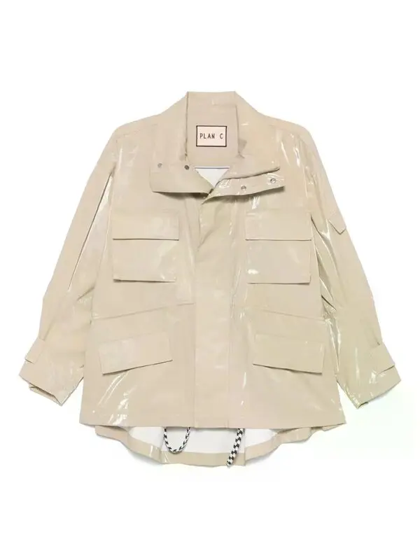 Plan C Glossy Cotton Jacket