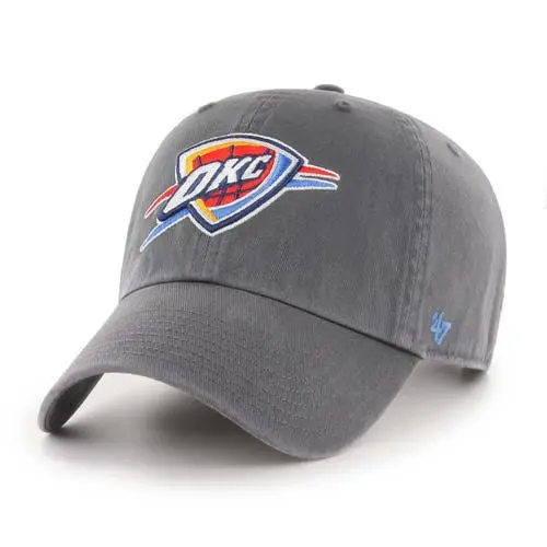 '47 Oklahoma City Thunder Core Clean Up Adjustable Cap - Charcoal
