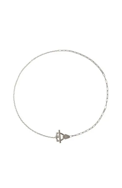 Burberry Shield Chain Necklace - Silver