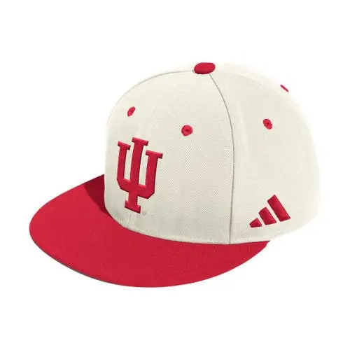 Adidas Indiana Hoosiers On-field Fitted Baseball Cap - Cream