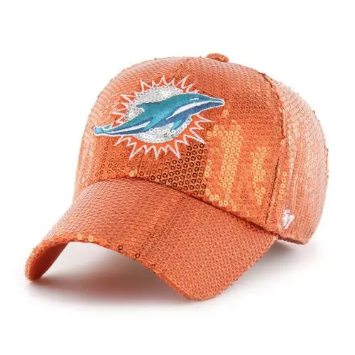 '47 Miami Dolphins Dazzle Clean Up Adjustable Hat