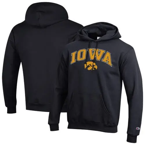Champion Iowa Hawkeyes Arch Over Logo Pullover Hoodie