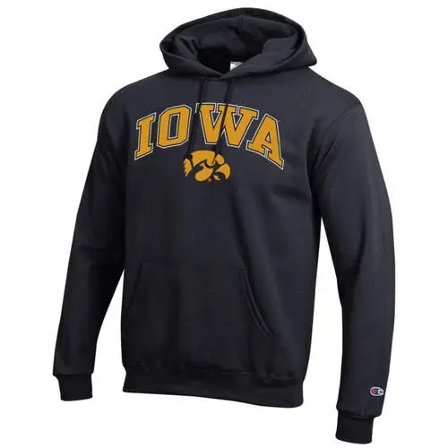 Champion Iowa Hawkeyes Arch Over Logo Pullover Hoodie