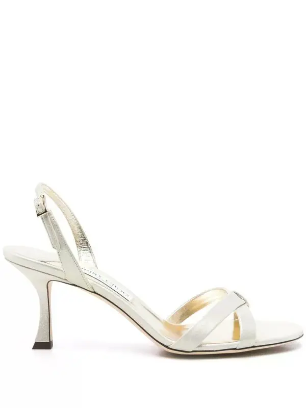 JIMMY CHOO 70mm Elsy Sandals - Neutrals