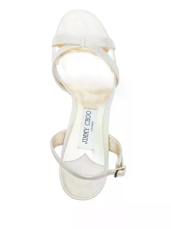 JIMMY CHOO 70mm Elsy Sandals - Neutrals