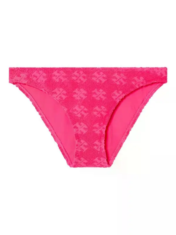 Tory Burch Terry-cloth Bikini Bottoms - Pink