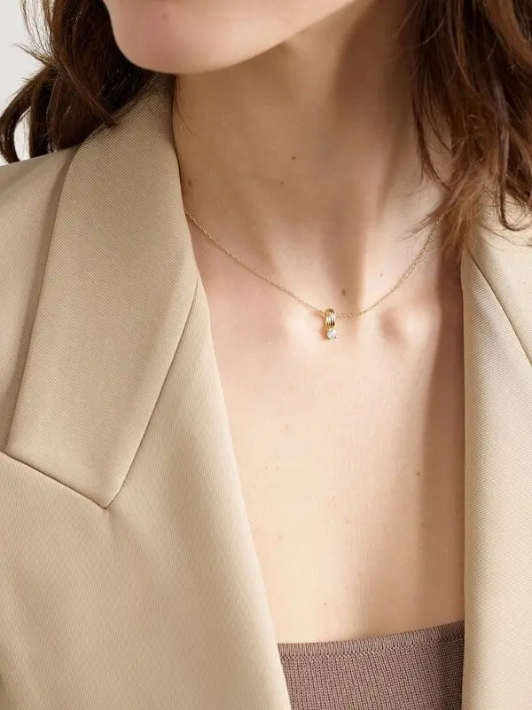 STONE AND STRAND Flow Diamond Necklace