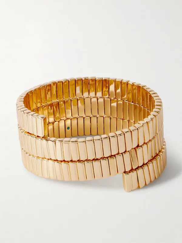 ROXANNE ASSOULIN Cobra Triple Wrap Bracelet - Gold