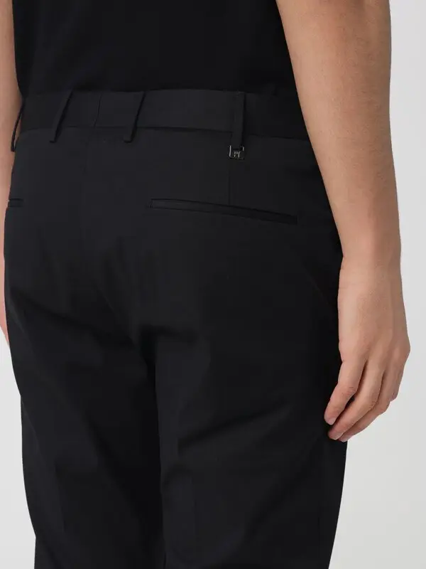 PT TORINO Gabardine Tailored Trousers - Black
