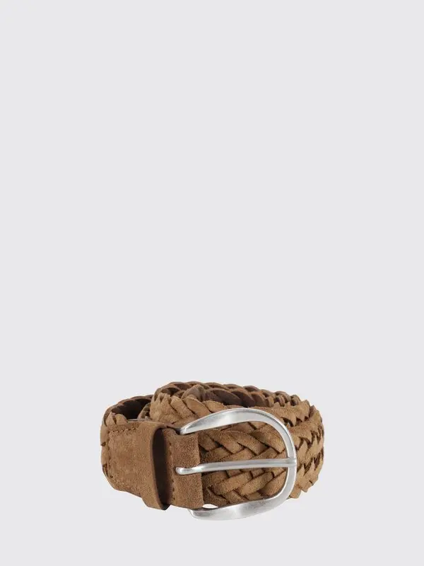 ORTIGNI Braided Belt - Tobacco