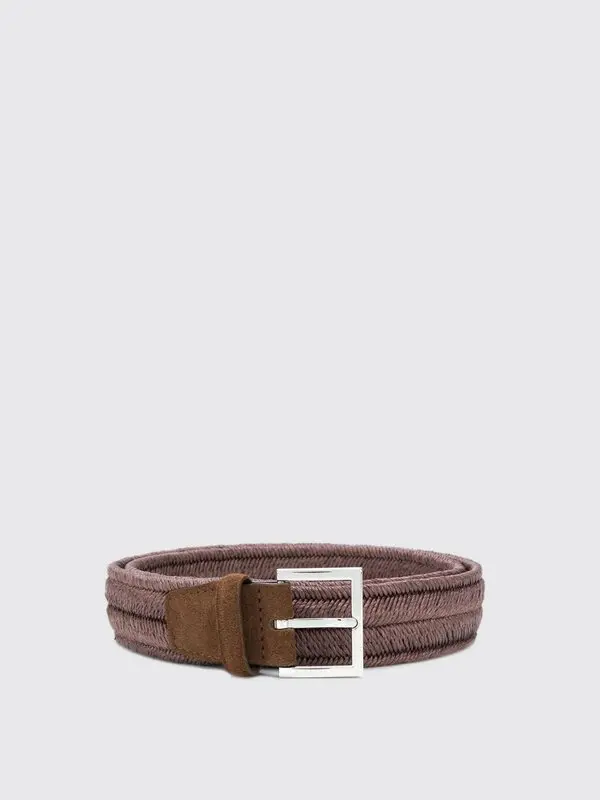 ORTIGNI Braided Belt - Brown