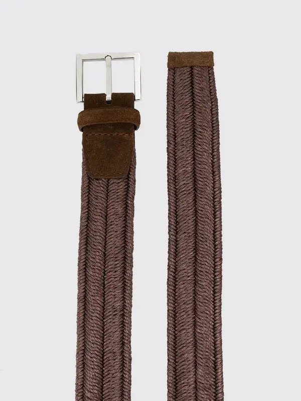 ORTIGNI Braided Belt - Brown