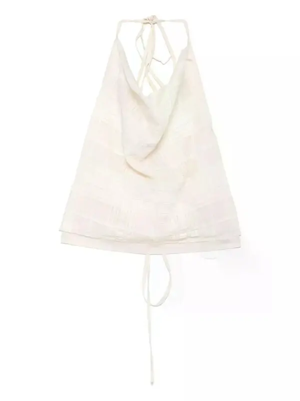 MAISON JEJIA Open-back Top - Neutrals