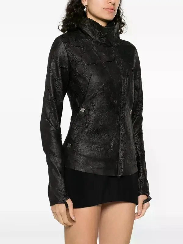 ISAAC SELLAM EXPERIENCE Prudent Leather Jacket - Black