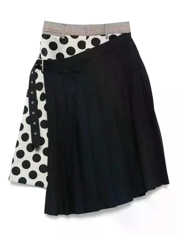 CHARLES JEFFREY Polka-dot Pleated Shorts
