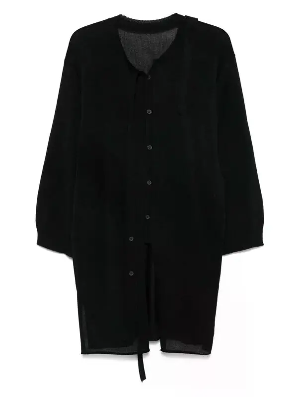 Issey Miyake Draped Knitted Cardigan